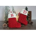 TETOU 7 In Christmas Stockings with Letter L, Embroidered Monogram Knit ...