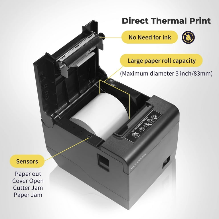 Xprinter Xp Q200 80mm Kitchen Pos Thermal Receipt Printer Thermal