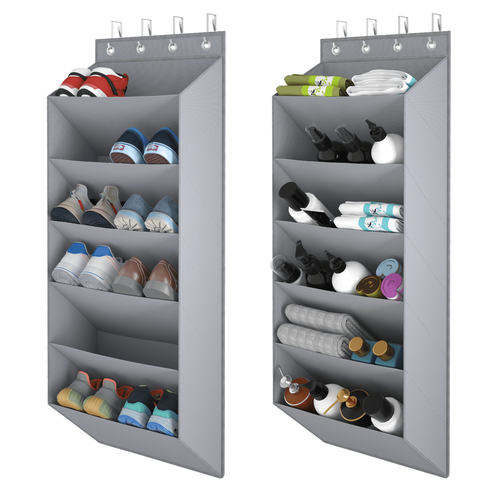 coastal rose Door Hanging Organizer, Wall Shoe Storage with Deep ...