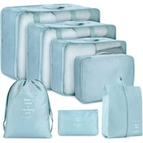 8 Set Packing Cubes for Suitcases, DISEN Travel Luggage Packing ...
