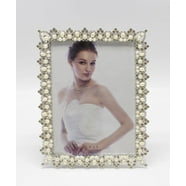 Silver Metal Picture Frame - Jewel Cluster 4x6 - Walmart.com
