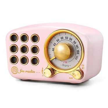 ClearClick Retro Bluetooth Speaker with Active Bass Treble Control ...