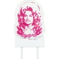 Dolly Parton Birthday Candles and Light-Up Pink Acrylic Cake Topper Set ...