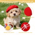 Uxcell Dog Beret Wool Hat, 6 Inch Dog Hat Pet French Artist Berets with ...