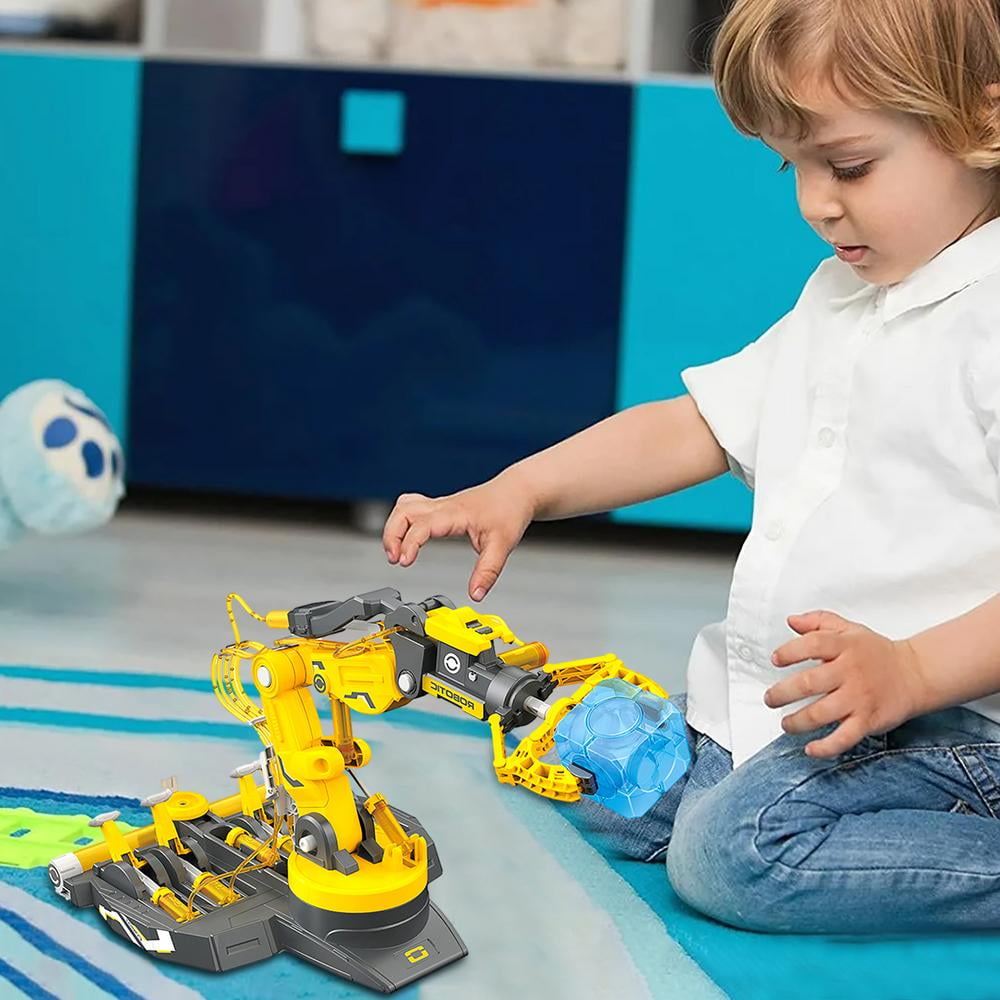 Buy Fovolat Robot Arm Toy Engineering Toys for Kids Hydraulic ...