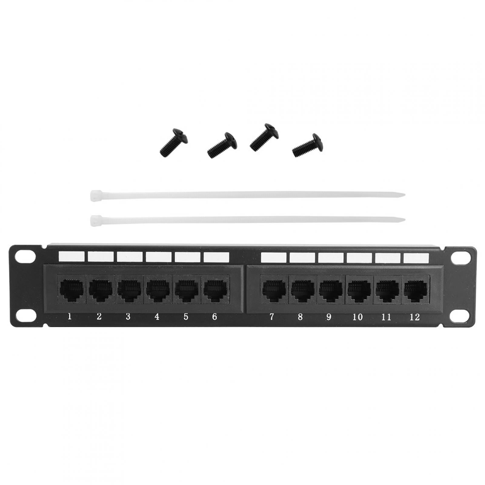 Rack de cables para puertos, rack de cables UTP de 12 puertos, rack de ...