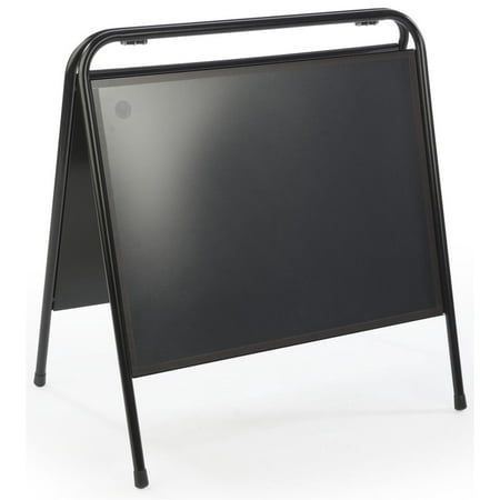 Sidewalk Sandwich Board Sign Holder, 24" x 18", Portable, Magnetic Lens ...