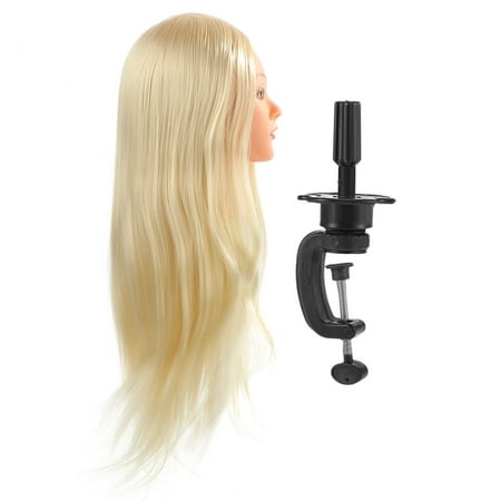 Salon Head 26" 30% Real Human Hair Hairdressing Training Practice Head ...