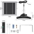 Solar Pendant Lights Outdoor, 100 LED Solar Shed Lights with 4 Modes ...