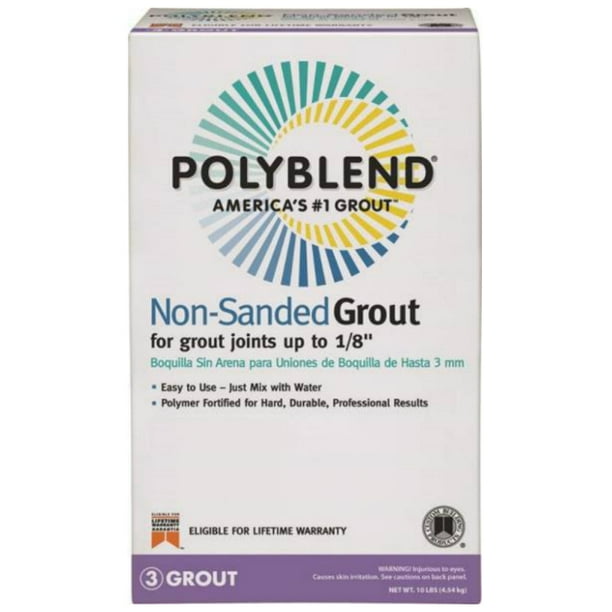 New Polyblend PBG38010 Non-Sanded Tile Grout, #380 Haystack, 10 Lbs ...
