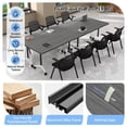 Conference Room Table Folding with Wheels Nesting Heavy Duty 63"L×19.7 ...