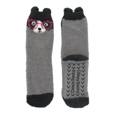 2 Pairs Womens Fuzzy Boat Socks Slippers Non-Slip Cozy Plush Foot ...