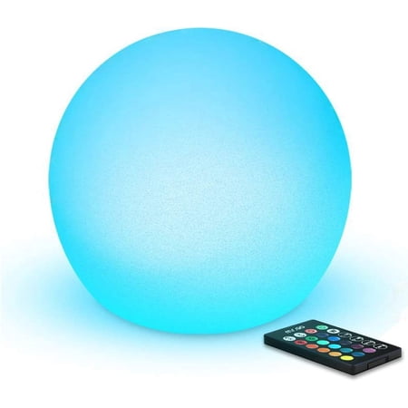 YDJKET 20cm Light Up Ball LED Sphere Lamp with Remote Control and 16 ...