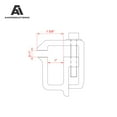 AA-Racks P-AC(4)-09 Set of 4 Aluminum C-Clamps for Non-Drilling Truck ...