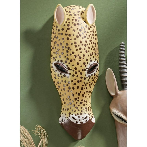 Design Toscano African Serengeti Tribal-Style Animal Wall Mask: Jaguar ...
