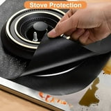 TSV Gas Range Protectors, 10.6” X 10.6”, 0.2MM, Non-Stick, Fast Clean ...