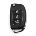 Unique Bargains 3 Buttons Flip Folding Uncut Key Shell Remote Control ...