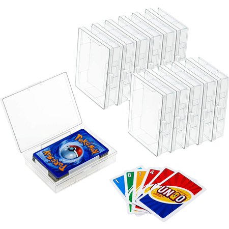 Playing Card Deck Plastic Boxes Card Holder Organizer Empty Storage Box ...