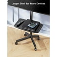Rolling TV Stand on Wheels for 23-60 Inch Flat Curved Screen TVs ...