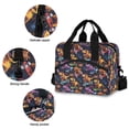 ALAZA Cool Dinosaur Skateboards Insulated Lunch Box Large Reusable ...