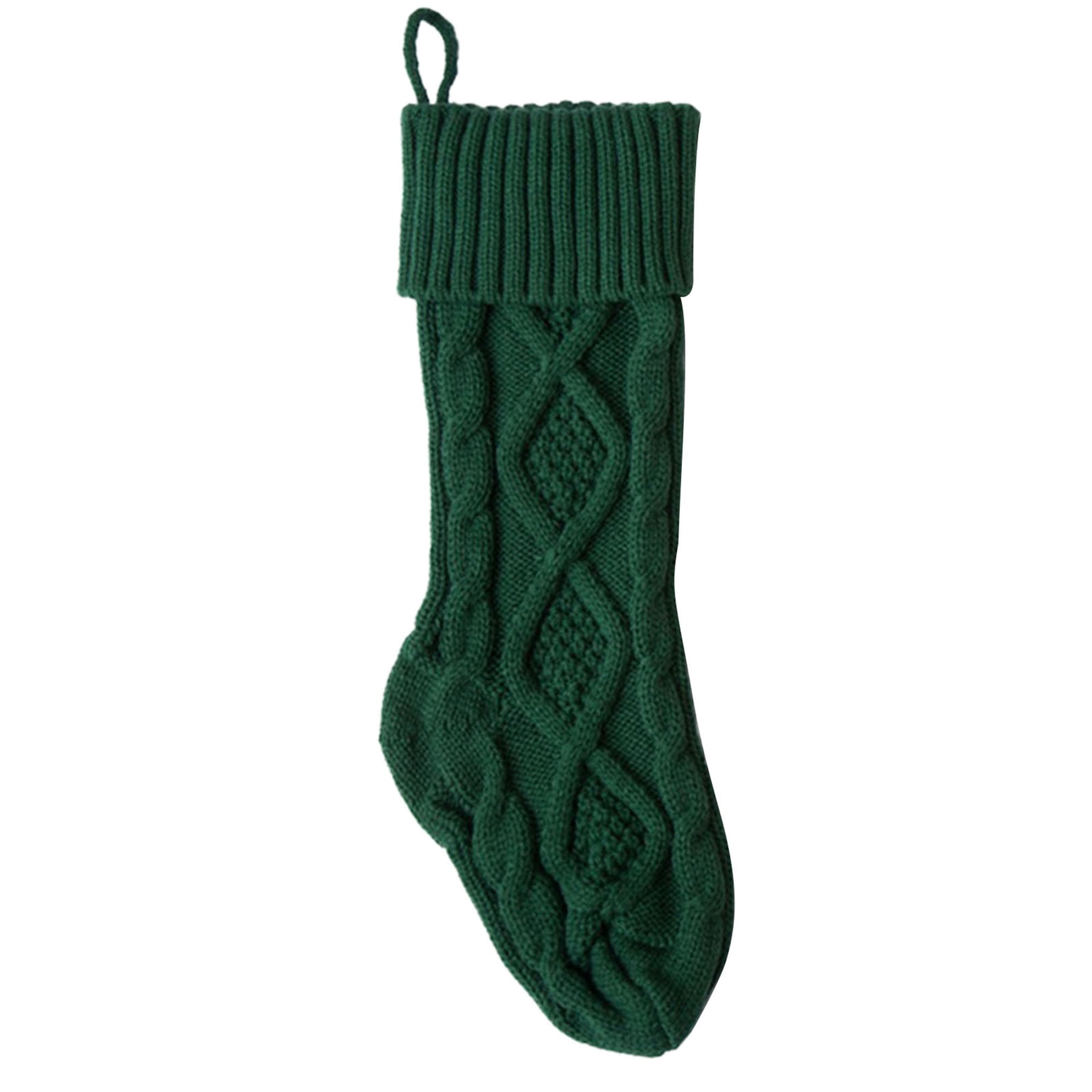 Click here for Zaxarra Christmas Stockings Classic Cable Knit Fir... prices