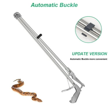 HOMEYA 47" Snake Tongs Catcher Reptile Grabber Hook Stick Wide Jaw ...