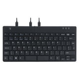 R-Go Split Ergonomic Keyboard, QWERTY (US), Black, Wired USB Keyboard ...