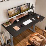 ACTIVESIT 55" x 28" Home Office Height Adjustable Standing Desk Memory ...