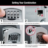 Master Lock 5401D Wall Mount Lock Box, Set Your Own 4-Digit Combination ...