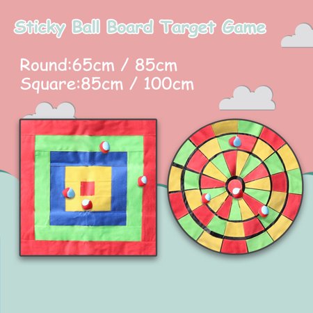 25.6X25.6 in Round Sticky Ball Board Set Training Target Game Kids ...