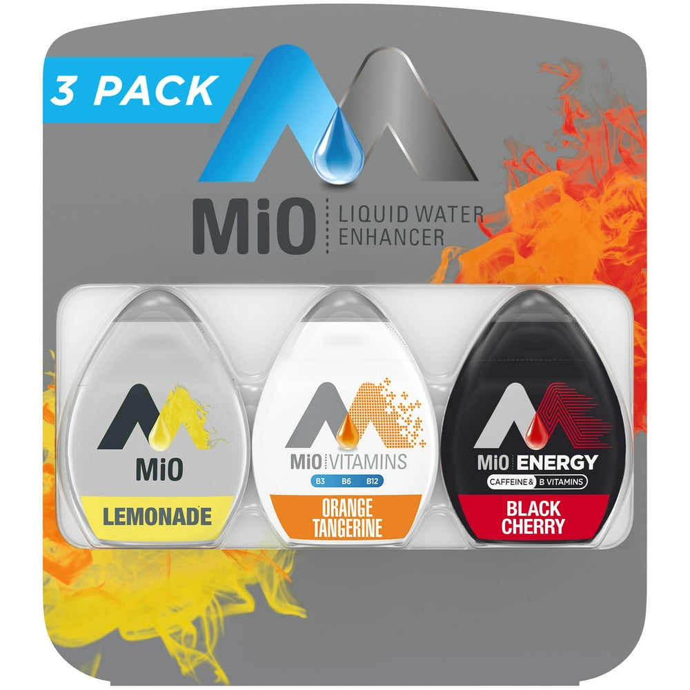 MiO Lemonade, Orange Tangerine & Black Cherry Naturally Flavored Liquid ...
