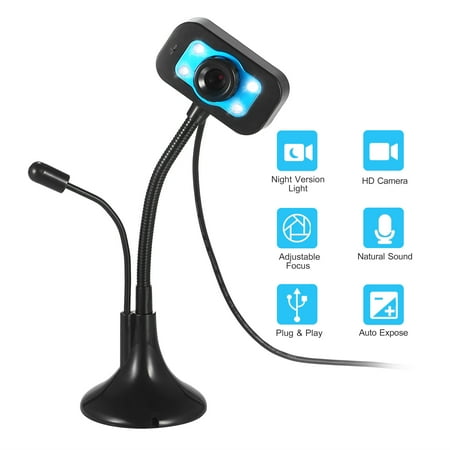 HD Webcam USB Desktop Laptop Camera Mini Plug and Play Video Calling ...