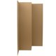 6 ft. Tall Plain Brown Cardboard Privacy Screen Room Divider - 5 Panel ...