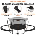 Jumpfly Trampoline 14FT for Kids and Adults with Basketball Hoop,Safety ...