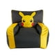 Pokemon Pikachu Oversized Bean Chair, 3 ft, Black and Yellow - Walmart.com