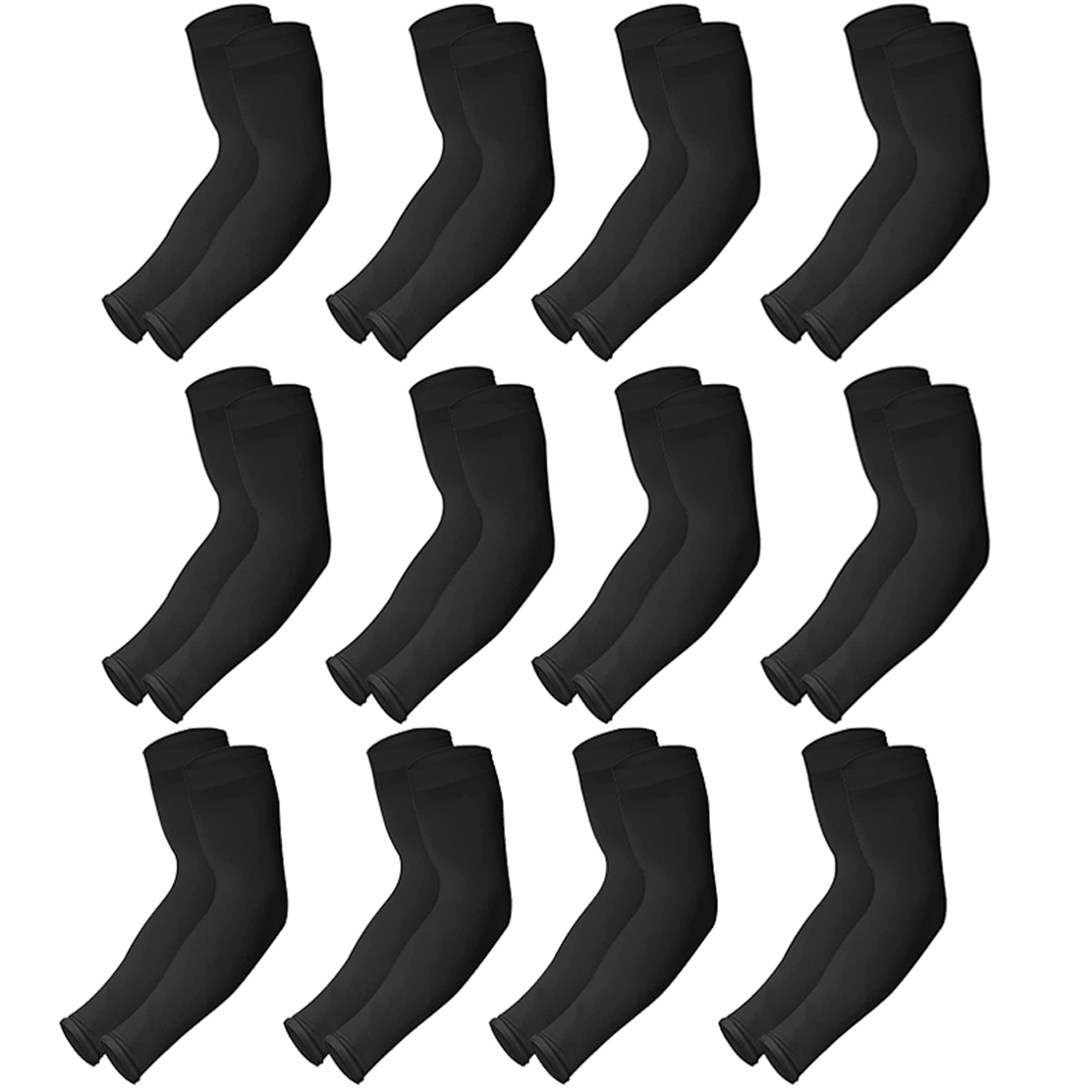 Elbourn 12 Pair UV Sun Protection Cooling Arm Sleeves, Long Sun ...