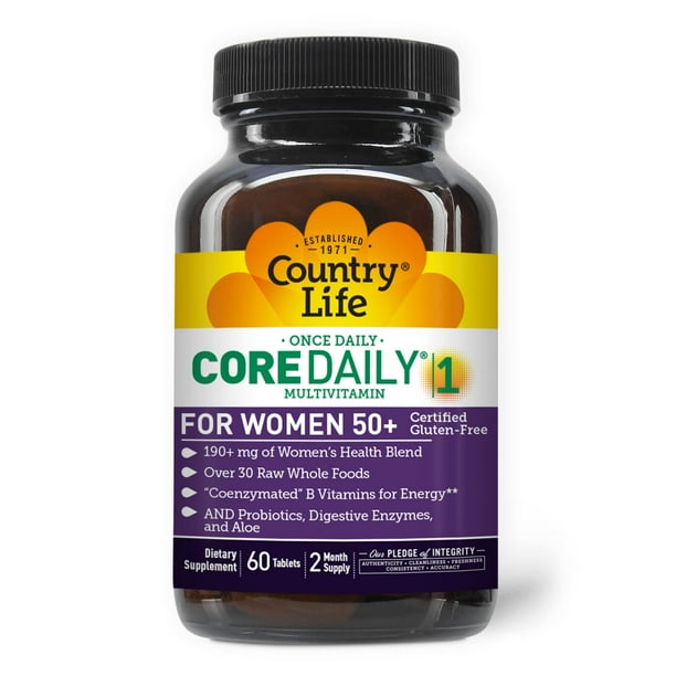 Multivitamínico Country Life CORE Daily-1 para mujeres mayores de 50 ...