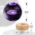 Galaxy Ball Night Light,3.15in k9 Universe Ball Lamp with 16 Colors ...