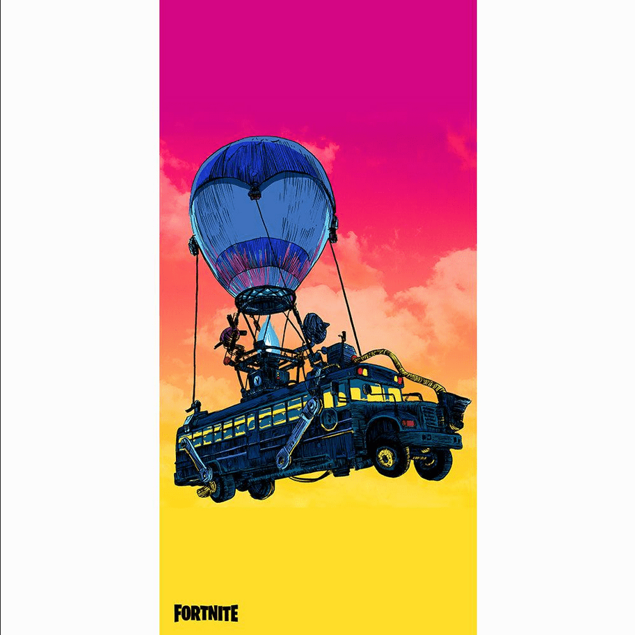 Fortnite Beach Towel Pool and Bath Battle Bus 27" x 54" by Epic Games ...