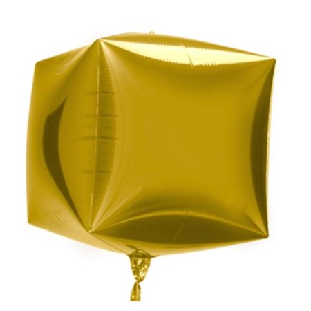 3-D Square Cube Foil Mylar Balloons, Gold - 25 Piece - Walmart.ca