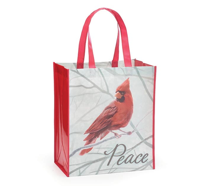 CARDINAL TOTE WITH PEACE MESSAGE - Walmart.com