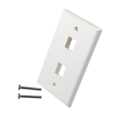 Big-A - Blank Decora Wall Plate 1-Gang Keystone Decora Insert, Jack ...