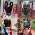 2 Psc Helmet Pigtail Motorcycle Helmet Ponytail Bicycle Helmet Braids ...