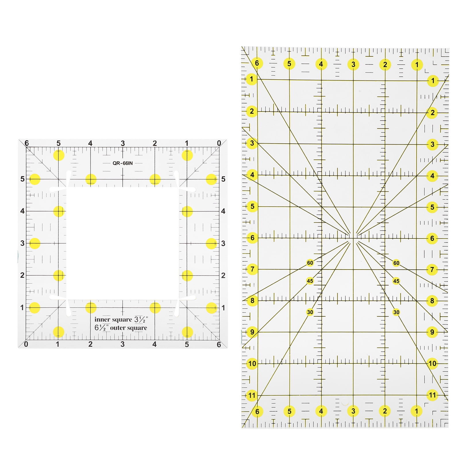 LYUMO Quilting Ruler Rectangular Sewing Drawing Measure Tools Acrylic ...