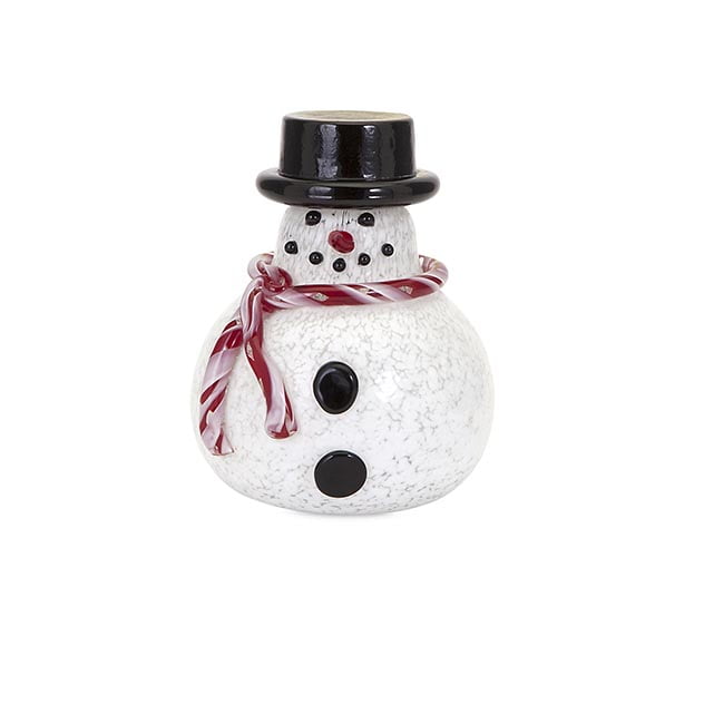 Sammy Small Glass Snowman - Walmart.com