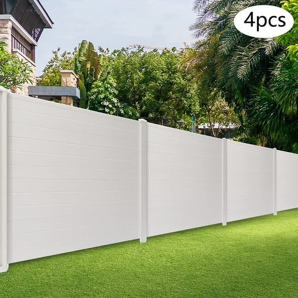 Miumaeov Outdoor Privacy Screen 4 Panels 48''H Decorative Garden ...