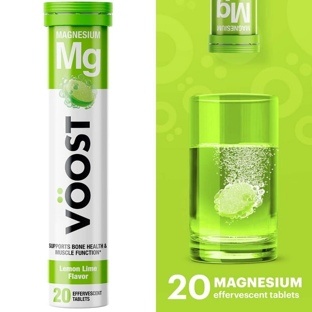 VOOST Magnesium Vitamin Supplement, Effervescent Vitamin Drink Tablet ...