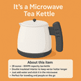 Dependable Industries BPA Free Plastic Microwave Tea Kettle Hot Pot 28 ...