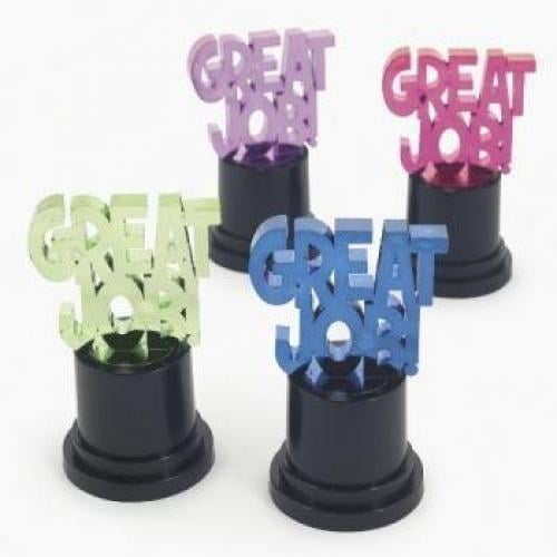 Fun Express Great Job" Award Trophies Stationery, 12 Pieces - Walmart.com