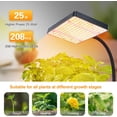 Adjustable Height Indoor Grow Light with Full Spectrum, Timer, 208 LEDs ...
